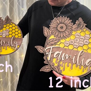 Bee Hive Family Tree,gift for Nana, Honey Bee,gift for Mom,gift From ...