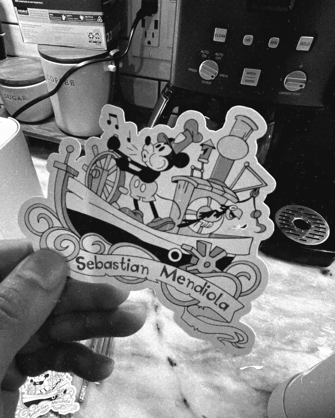 Steamboat Willie Sticker Mickey Mouse Sticker Walt Disney Sticker ...