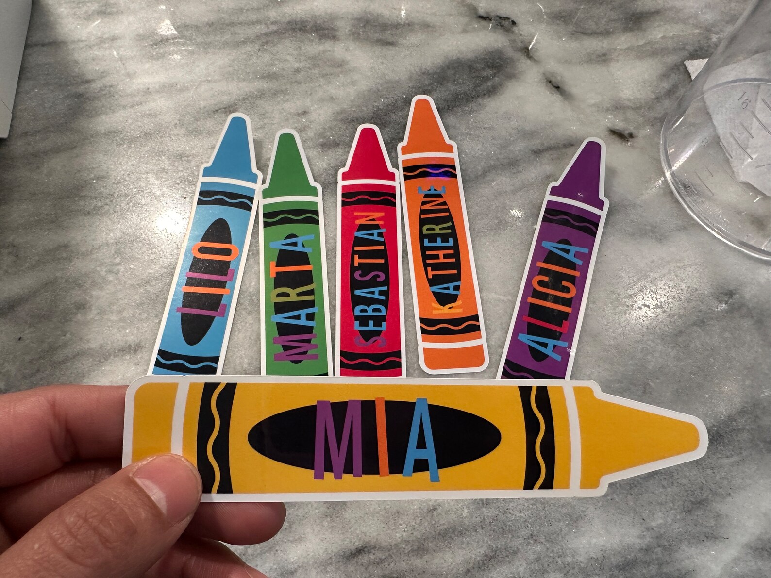 Custom Name Tag Sticker Pre School Name Tag Crayon Name Tag Lunch Box ...