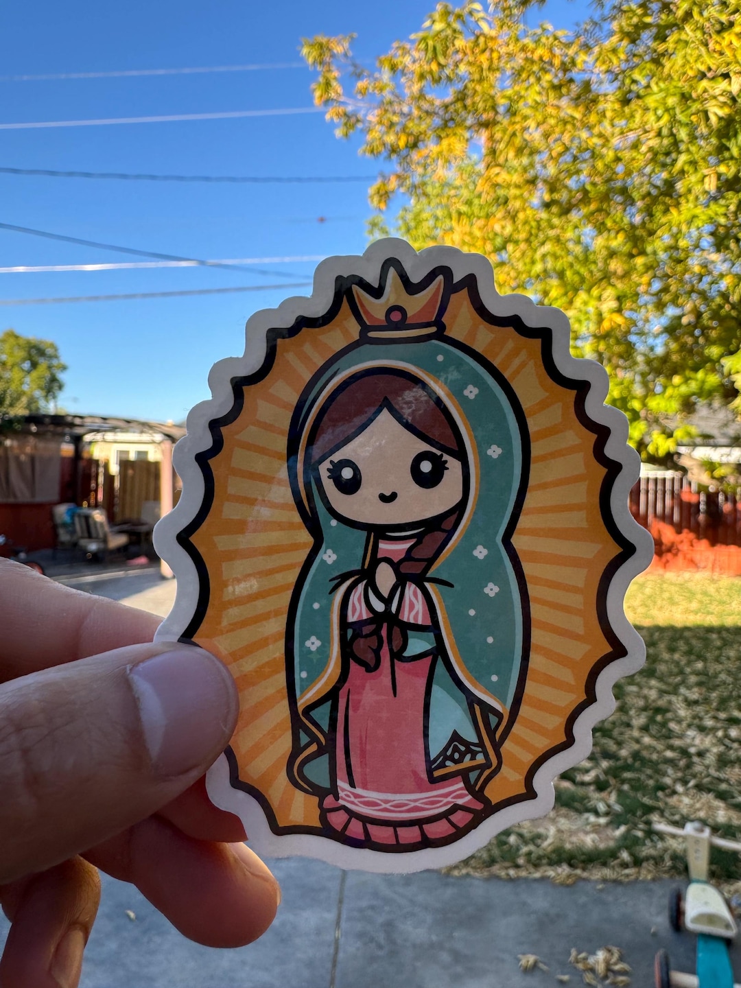 Virgin Mary Sticker La Virgin Guadalupe Sticker Catholic Sticker ...