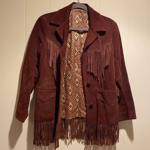 Vintage Ms. Pioneer Western Fringe Leather Jacket - Etsy