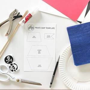 Pirate Ship Craft - Etsy