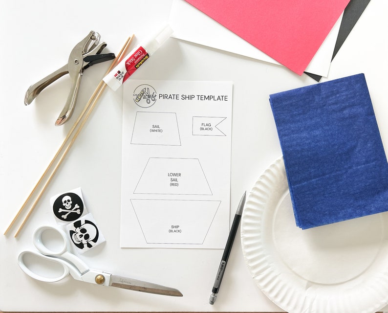 Pirate Ship Craft - Etsy