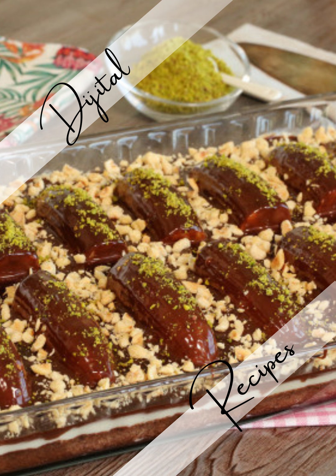 Malaga Cake in a Glass Bowl Digital Recipes From Turkish and World ...