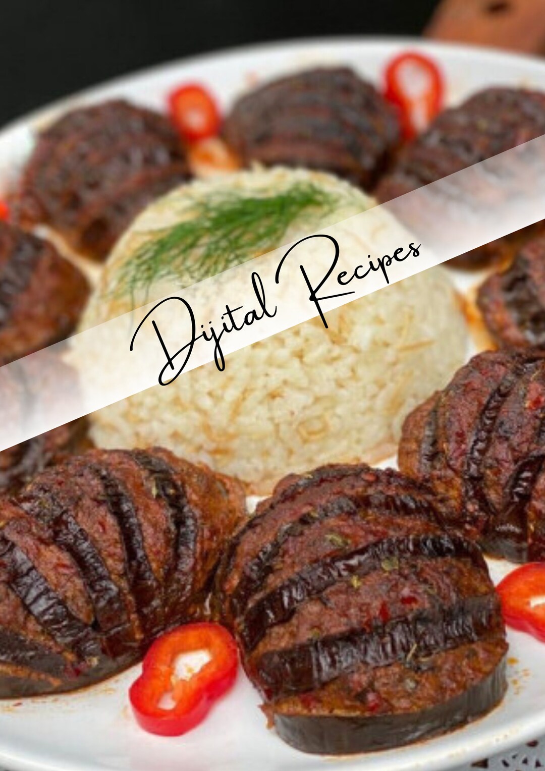 Fan Shaped Eggplant Kebab Digital Recipes From Turkish and World ...