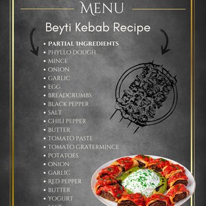 Turkish Beyti Kebab Recipe Digital Recipes From Turkish and World ...