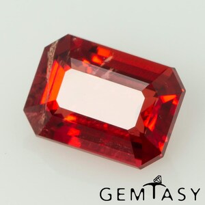 Cut Stone - Red Beryl Hydrothermal Lab Grown, Facet Octagon 7x5mm 0 ...