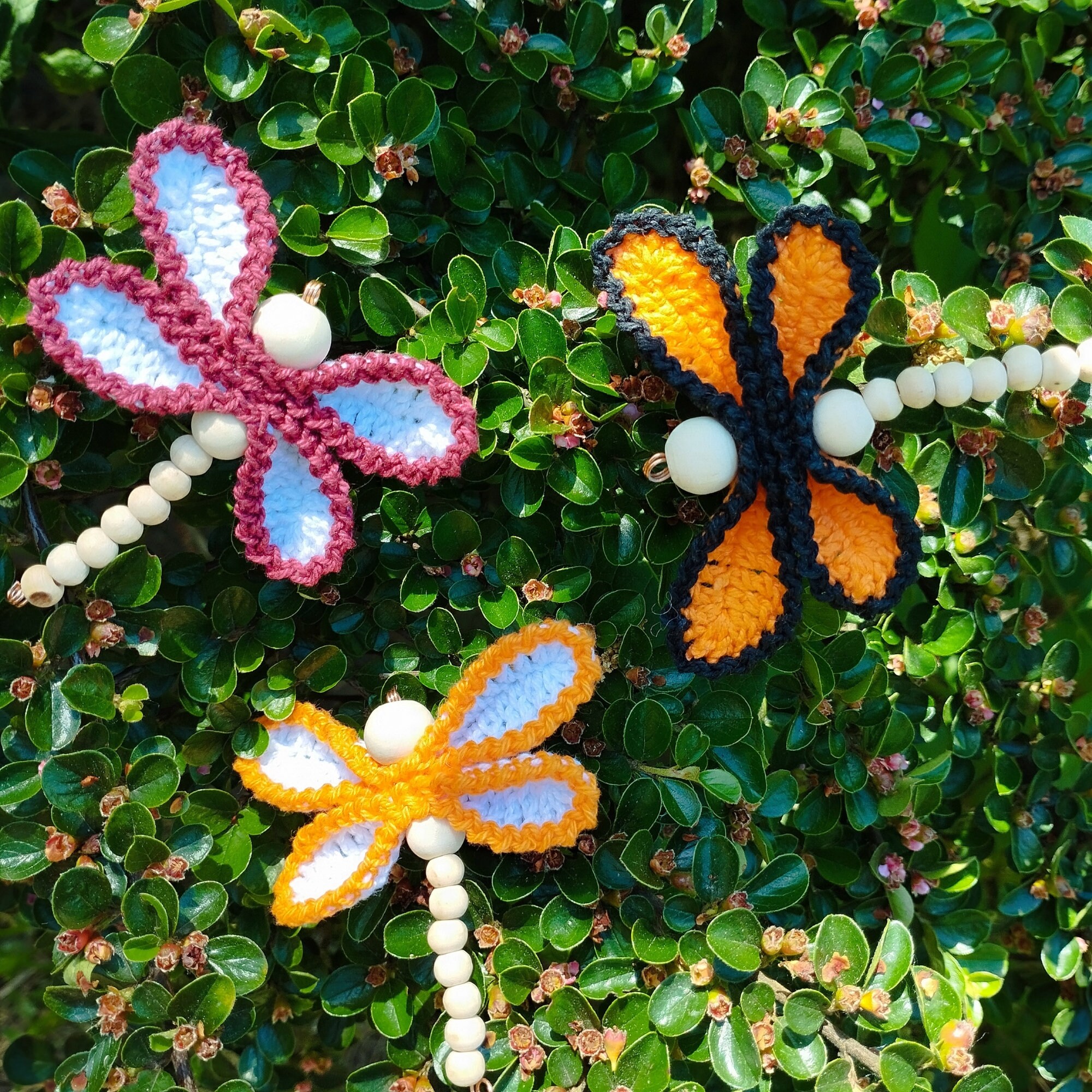 Easy Dragonfly Crochet Pattern Summer Amigurumi Pattern-keychains-hair ...