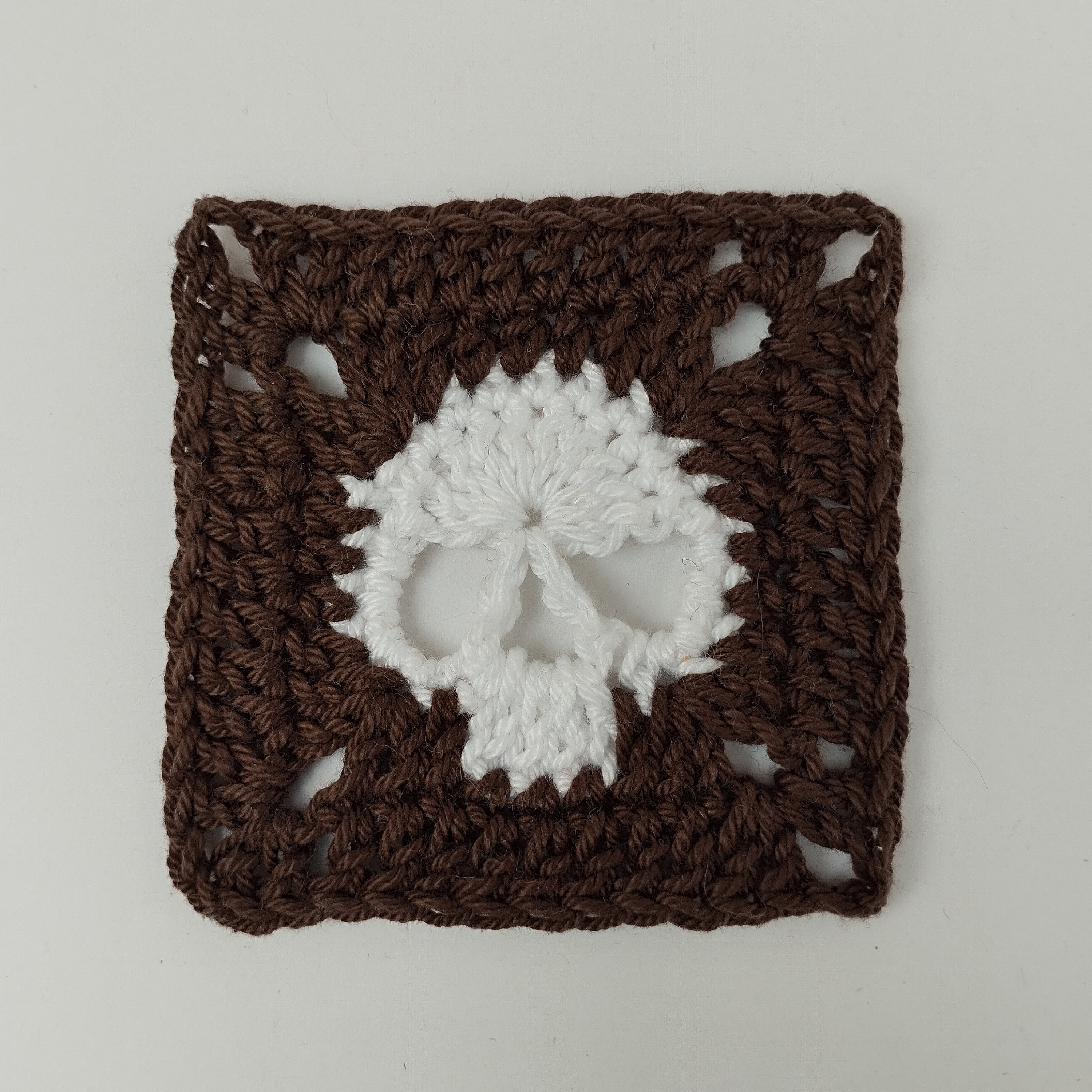 Skull Basic Granny Square Crochet Pattern- Easy Granny Square Crochet ...
