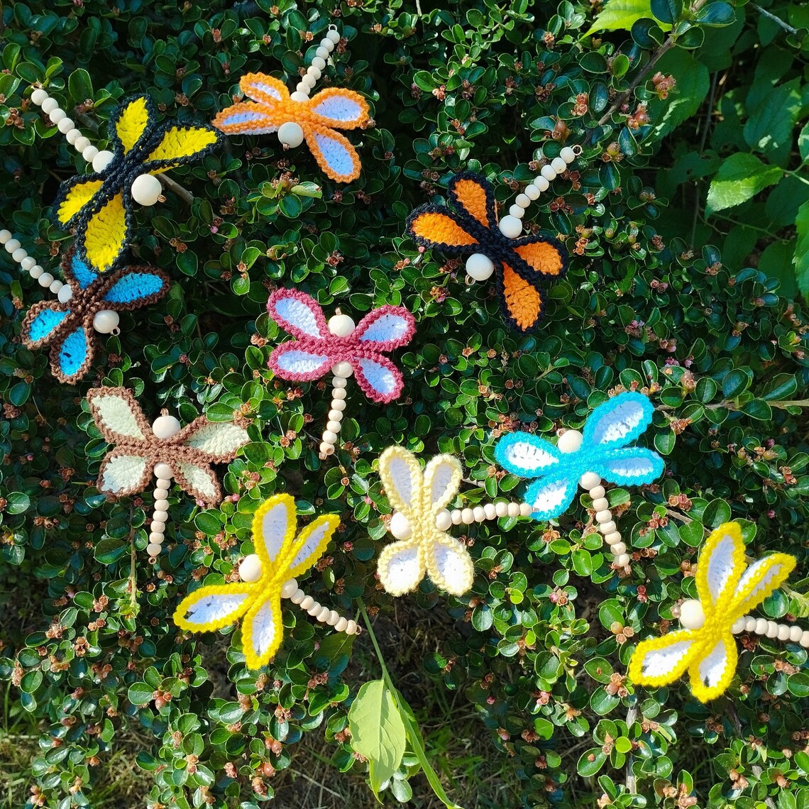 Easy Dragonfly Crochet Pattern Summer Amigurumi Pattern-keychains-hair ...