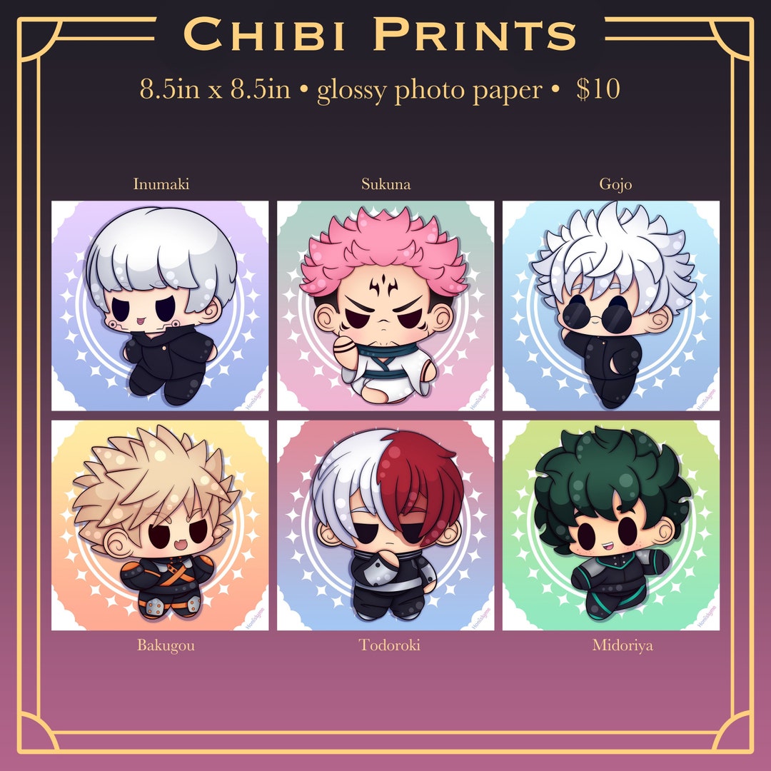 Anime Chibi Prints - Etsy