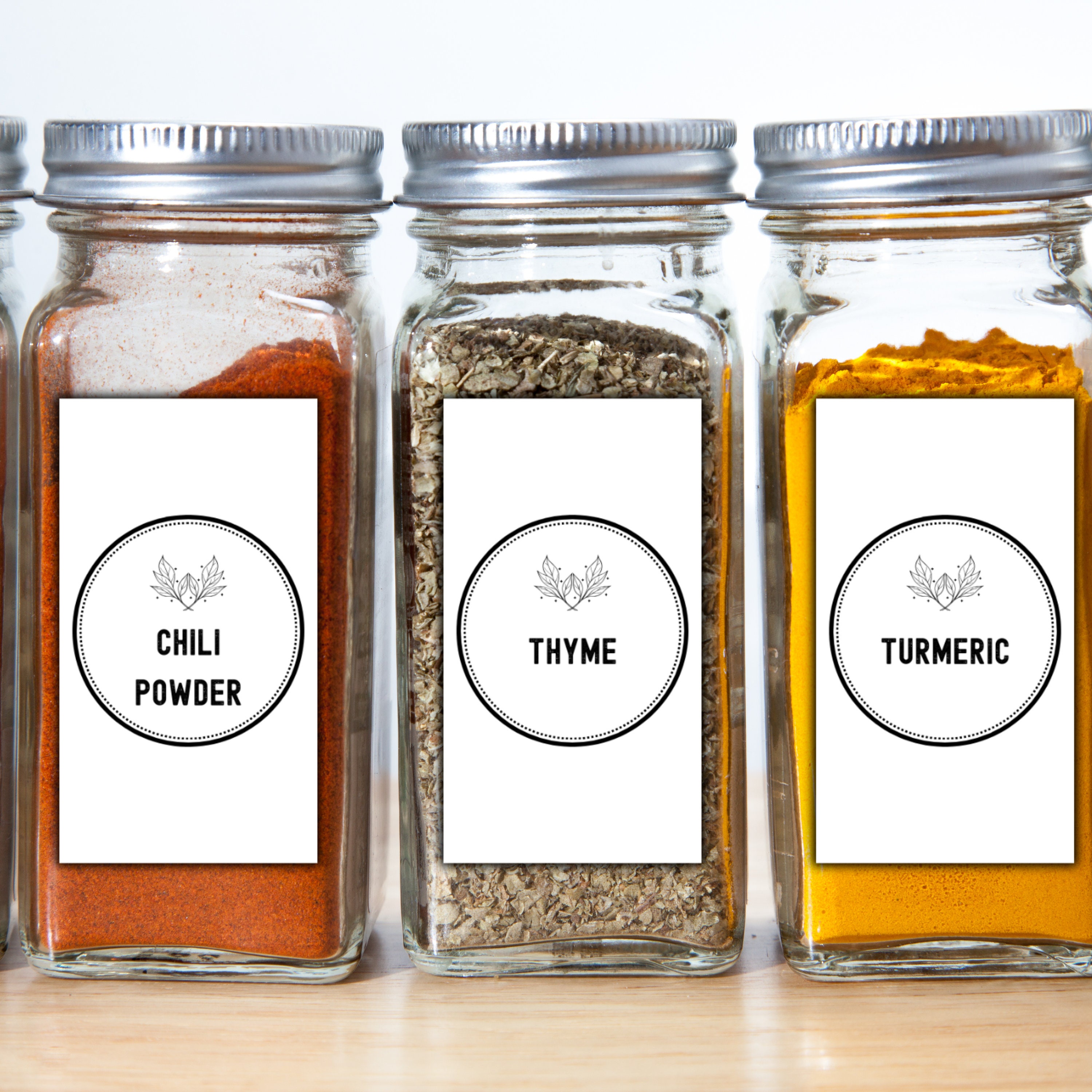 Editable Spice Jar Kitchen Labels Canva Template, Printable Sticker for ...