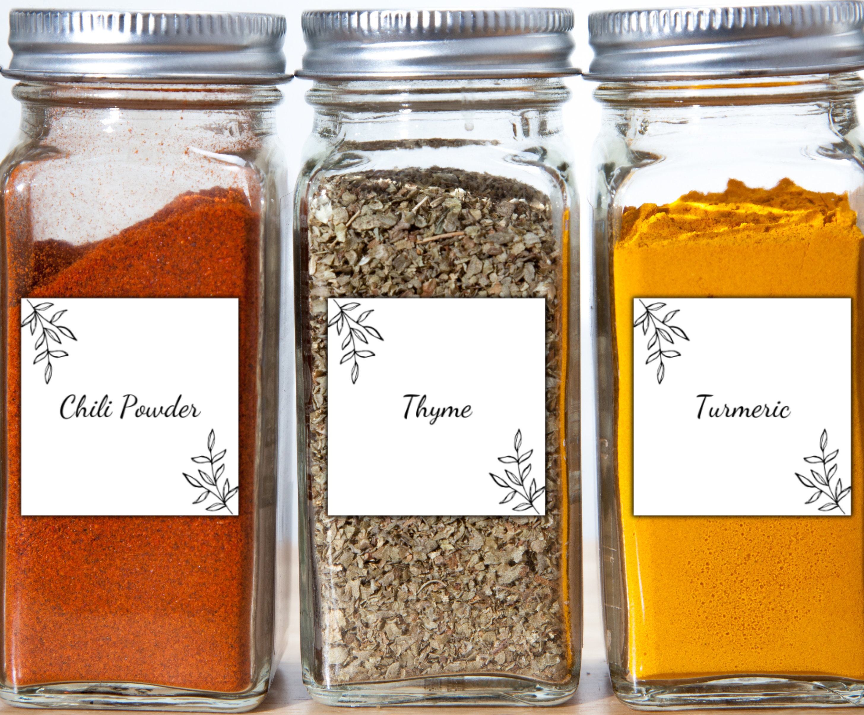Editable Kitchen Pantry Spice Jar Labels Template, Kitchen Container ...