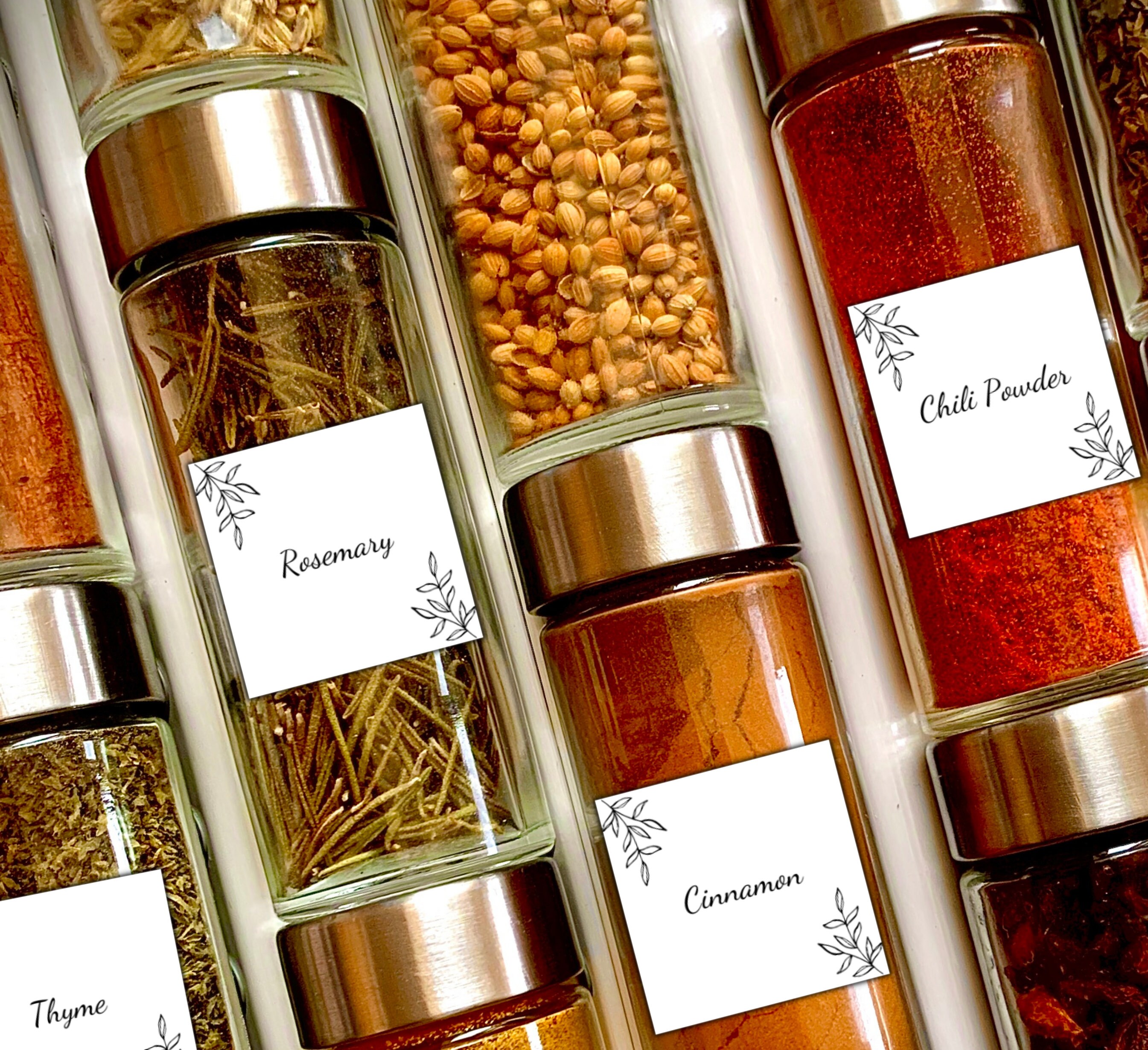 Editable Kitchen Pantry Spice Jar Labels Template, Kitchen Container ...
