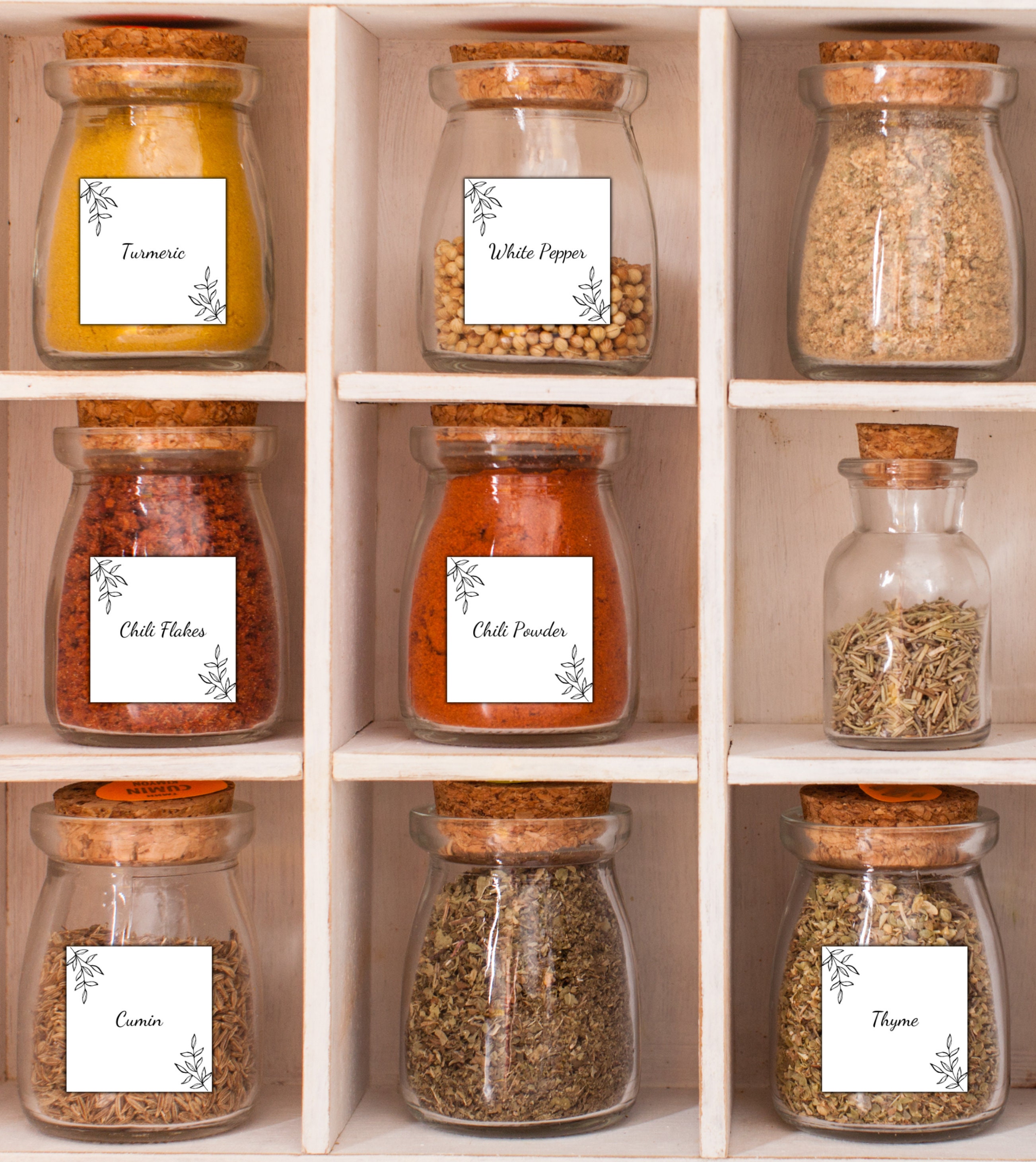 Editable Kitchen Pantry Spice Jar Labels Template, Kitchen Container ...