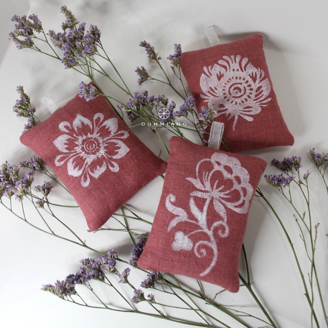 Hanging Lavender Sachet, Linen Lavender Sachet, Organic Lavender ...