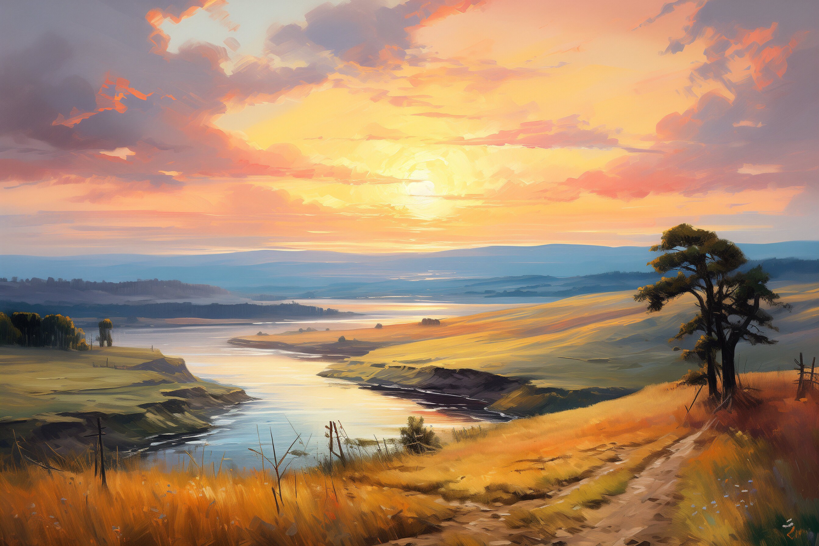 Landscape Scenery Wall-art - Etsy