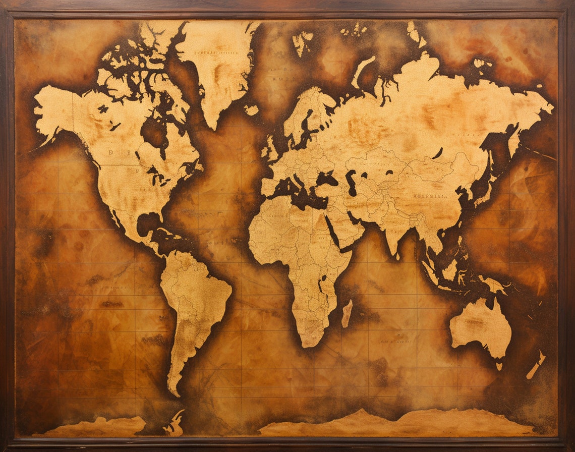 Vintage Maps Collection Printable Digital or Framed and Shipped - Etsy