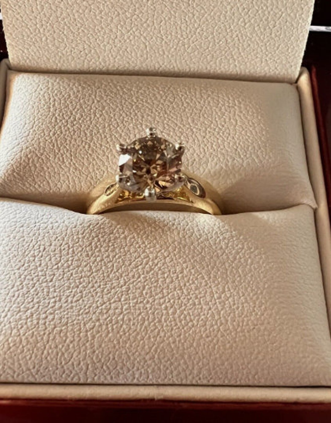 Vintage 8k Diamond and 18ct Gold Engagement Ring M - Etsy