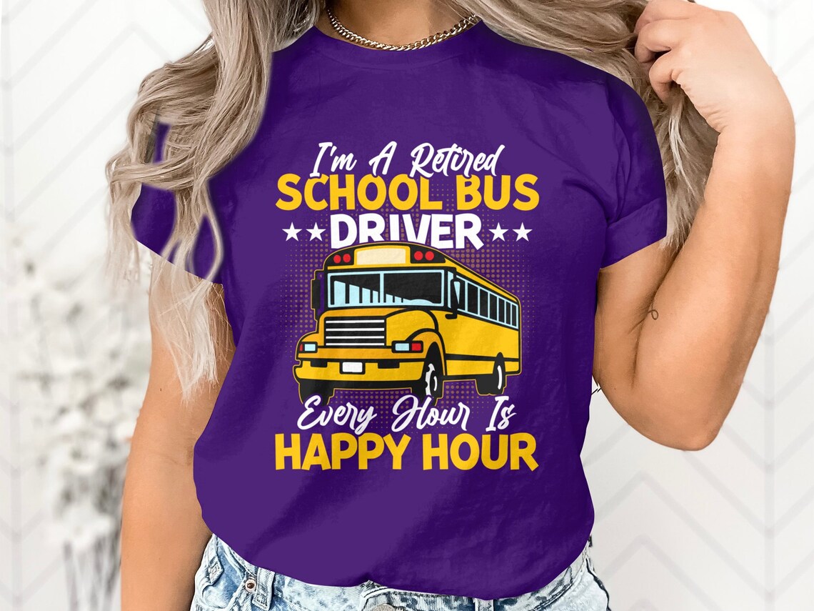 Retired School Bus Driver Appreciation Day Gift School Bus Driver ...