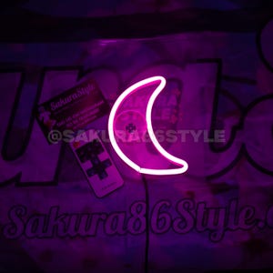 Neon Glow Window Moon JDM Car Accessories - Etsy