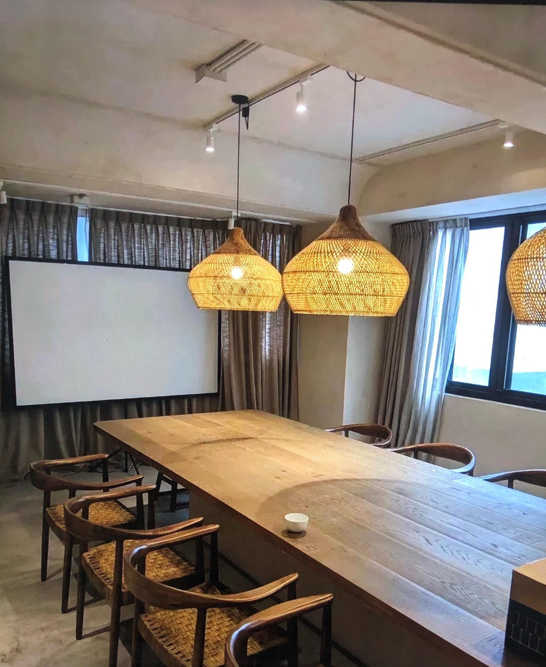 Farmhouse Rattan Lampshade Kitchen Island Lighting,bamboo Lamp Shade ...