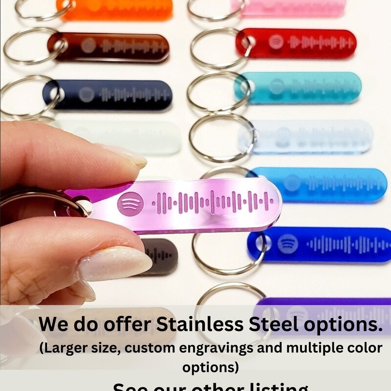 Spotify Song Keychain - Etsy