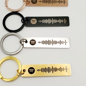Personalized Spotify Code Keychain Music Scannable Keyring Music Gift ...