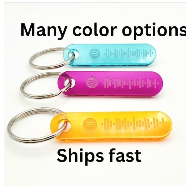 Spotify Song Keychain - Etsy