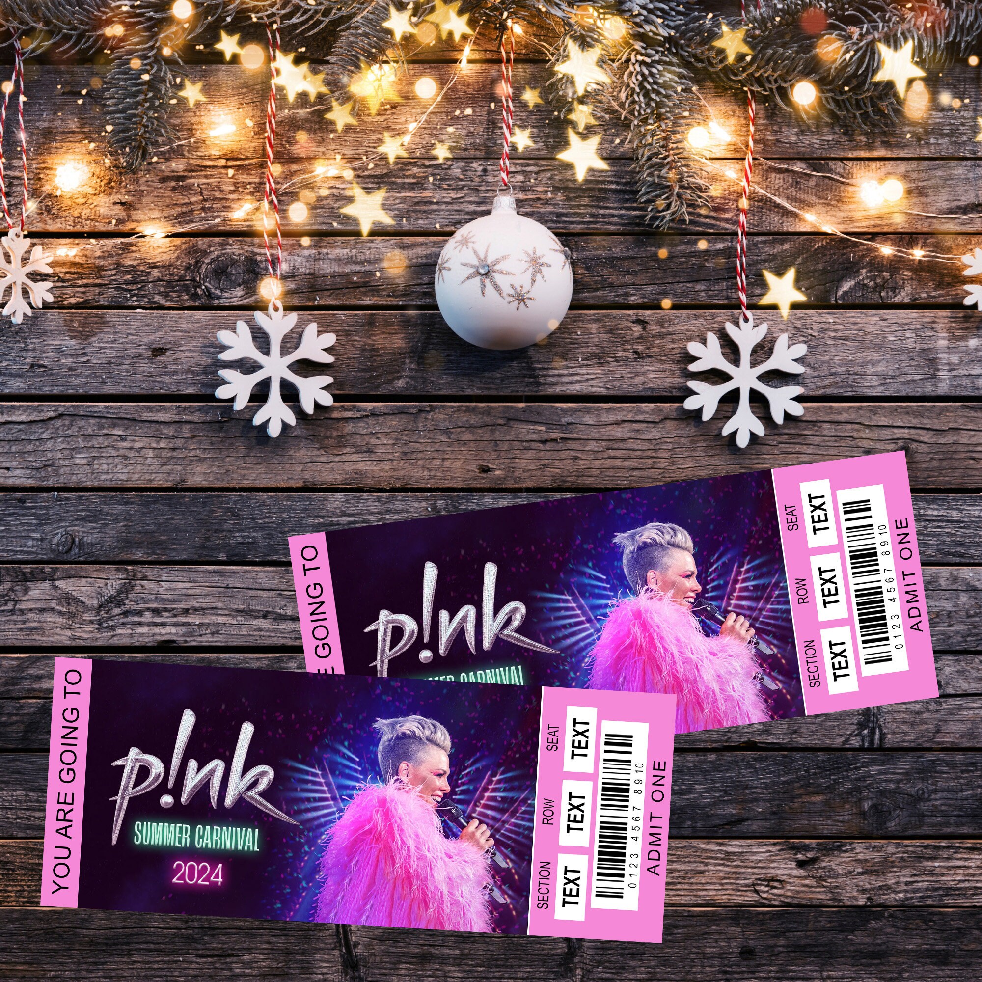Pink Summer Carnival 2024 Concert Ticket Pnk Tour 2024 - Etsy UK