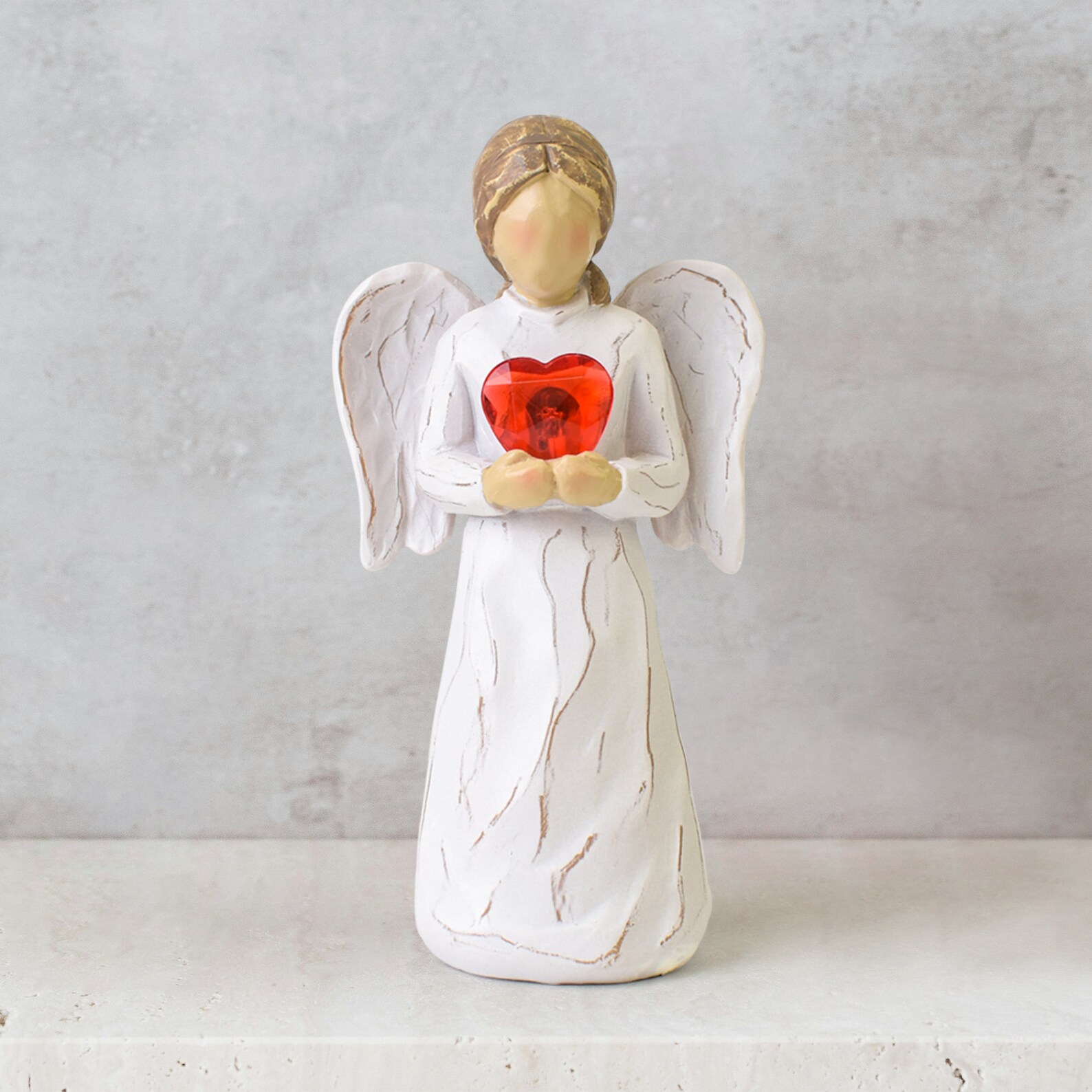 Angel Figurines for Women, Angel Statue With LED Lights, Small Hand ...