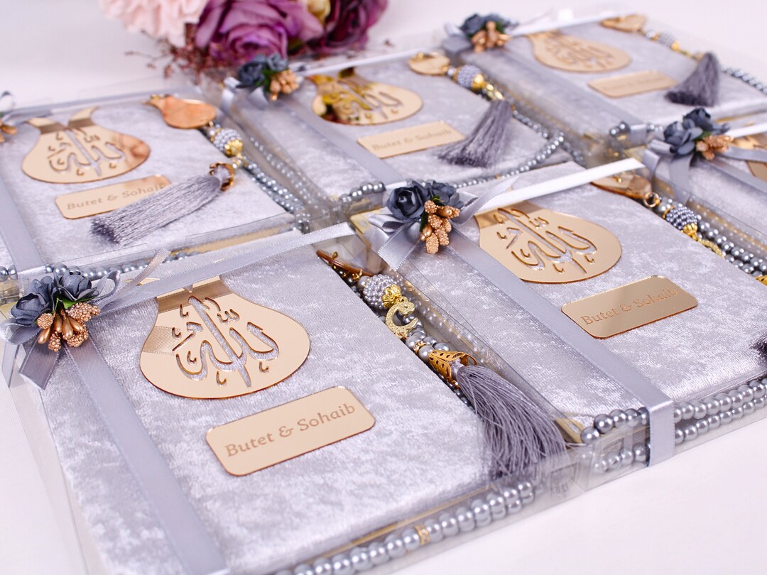 Personalized Yaseen Dua Book Tasbeeh Islamic Gift Set | Wedding Eid ...