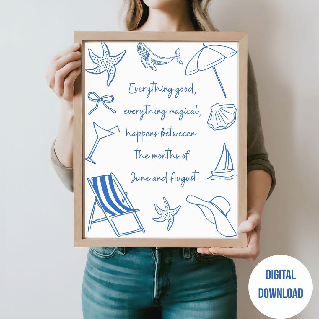 TSITP Poster, the Summer I Turned Pretty Print: Cousins Beach Coastal ...
