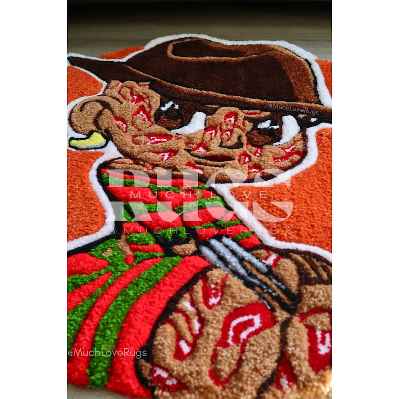 Hand Tufted Rug | Horror Movie Props | Halloween Rug | Wall Hanging Rug ...