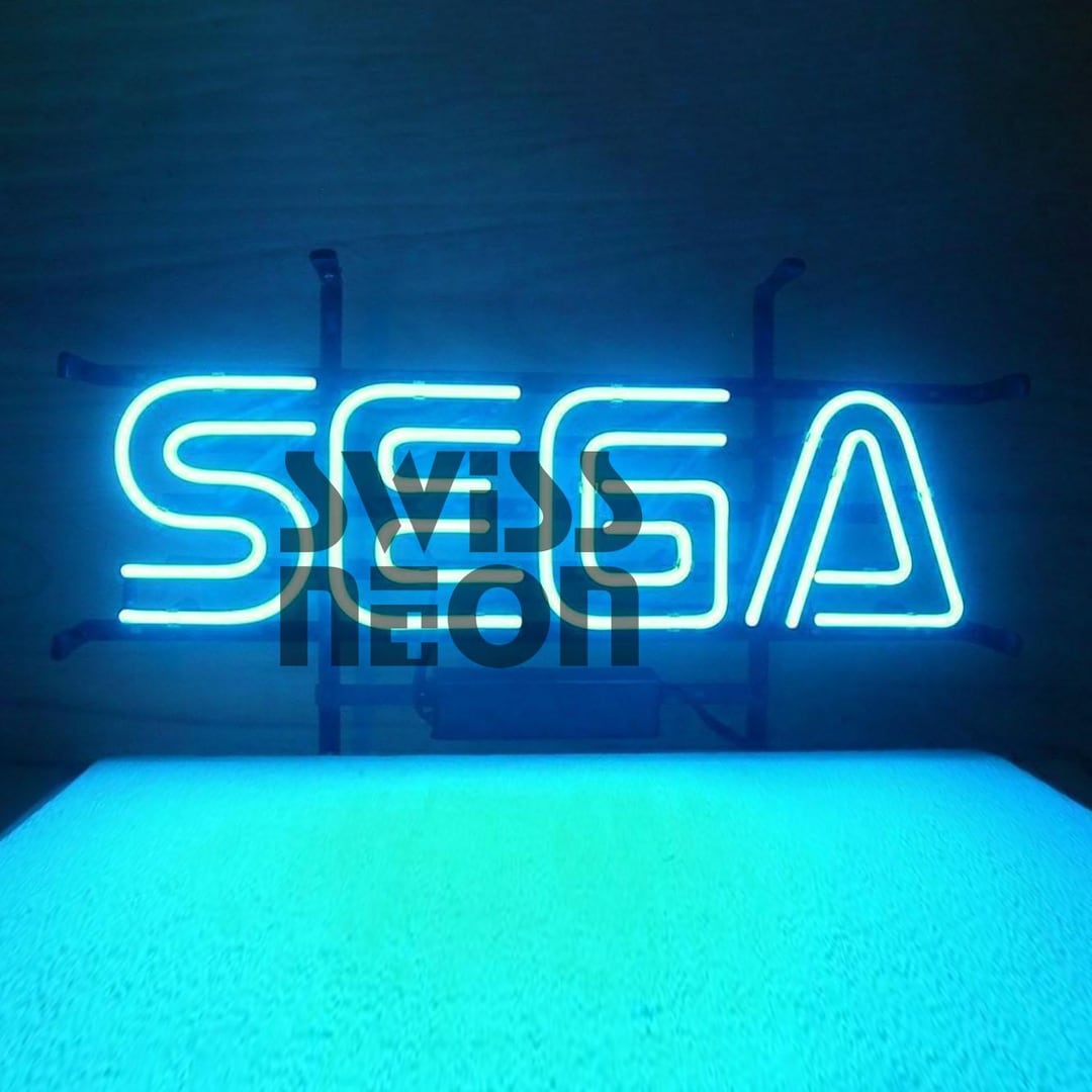 New Custom Neon Signs Sega Real Glass Neon Light Classic Konsole ...