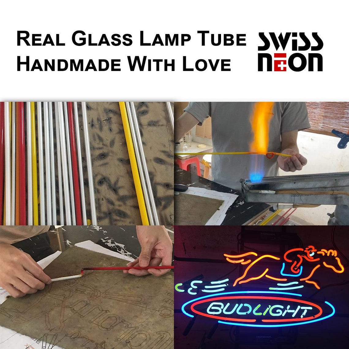 Red Hook Beer Bar Neon Lights Event Party Supplies Custom Real Glass ...