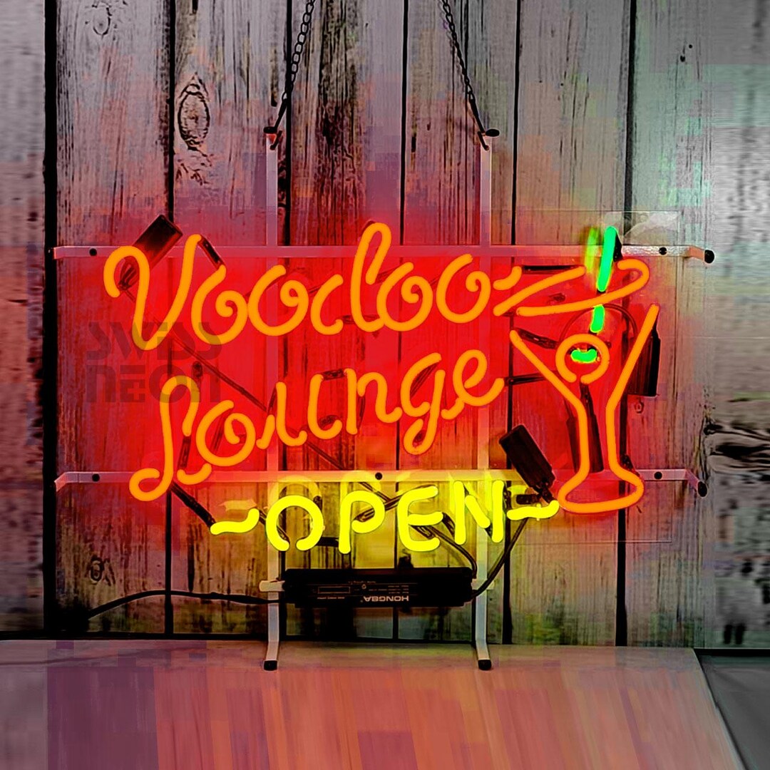 Voodoo Lounge Open Neon Sign Custom Neon Decorations Are Available Bar ...