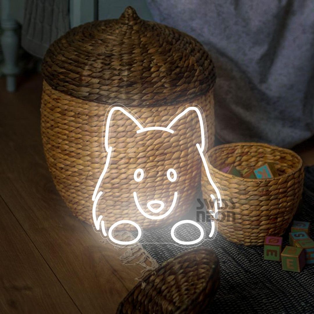 Custom Pet Neon Signs Lovely Puppy Neon Sign Good Boy Samoyed Neon ...