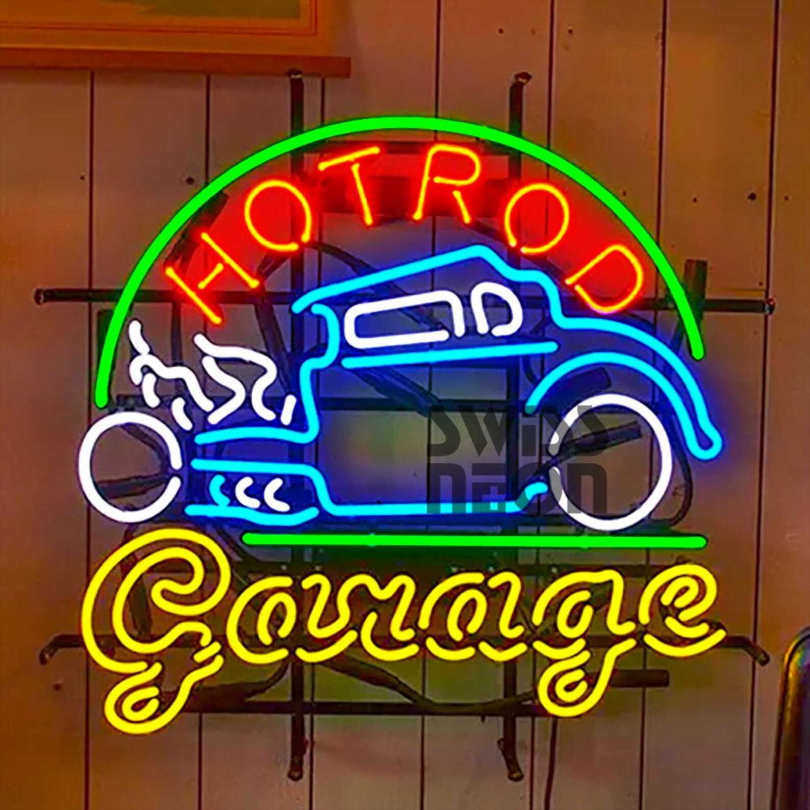 New Hot Rod Neon Signs Real Glass Neon Sign Bar Signs Neon Lights for ...