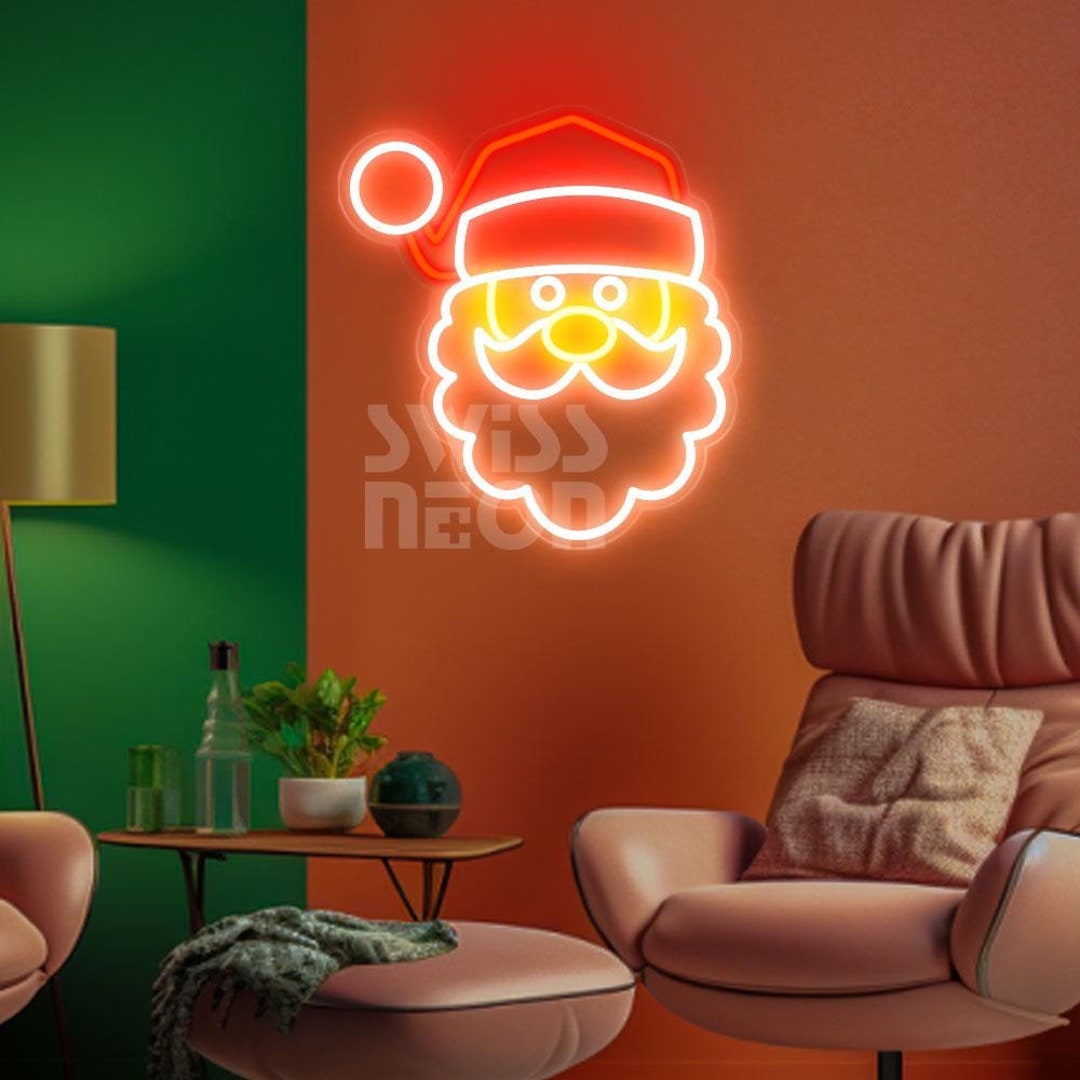 Merry Christmas Santa Claus Sign Christmas LED Neon Sign Light With ...