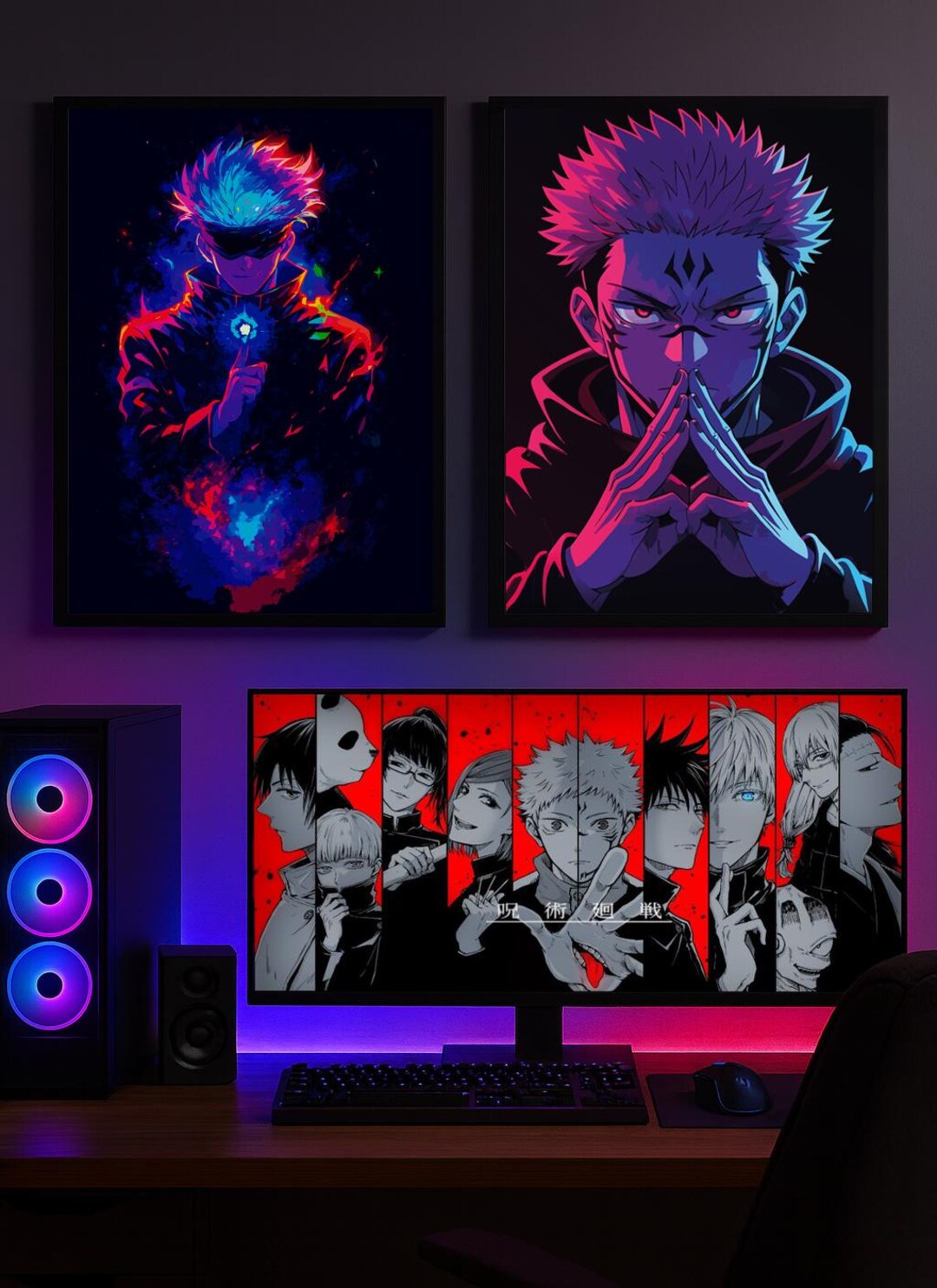 Jujutsu Kaisen Anime Poster Bundle – Gojo Satoru + Ryomen Sukuna ...
