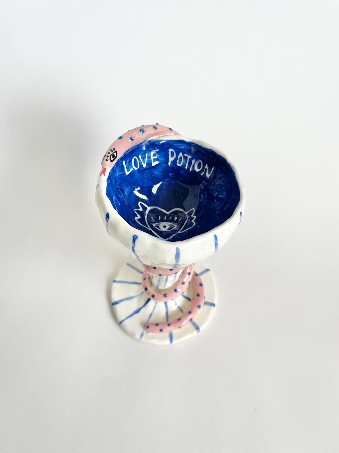Hand Made Ceramic Love Potion Chalice. Collectible. Made in California ...