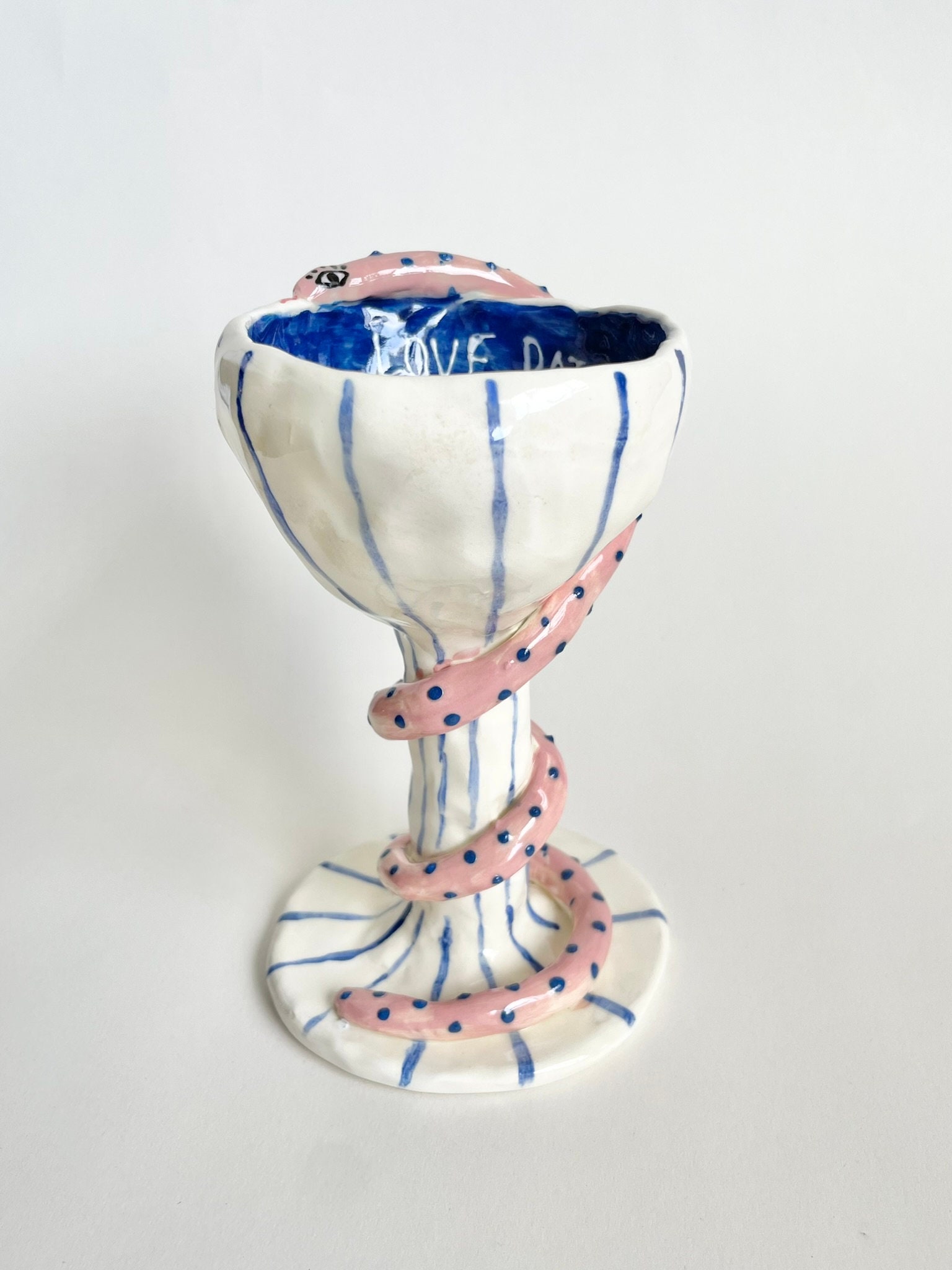 Hand Made Ceramic Love Potion Chalice. Collectible. Made in California ...