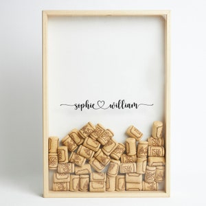 Name Personalized Wine Cork Collector Shadow Box, Wine Cork Frame ...