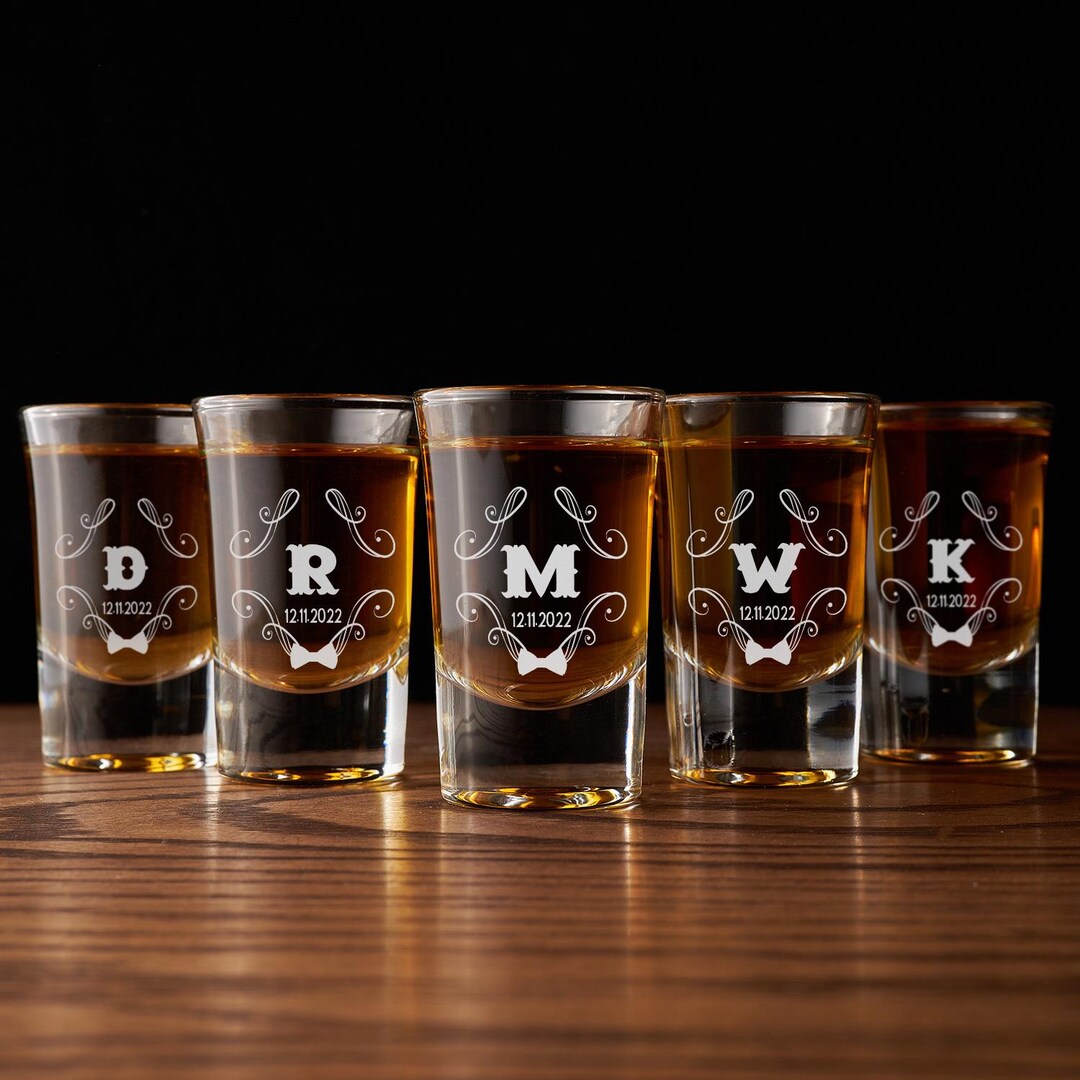 Personalized Custom Tequila Shot Glasses Sets, Valentine's Day Gift ...
