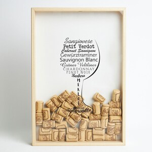 Rustic Wine Cork Shadow Box, Wine Cork Collector, Wine Cork Frame ...