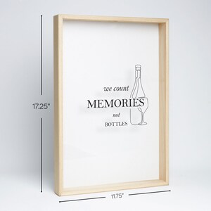 Rustic Wine Cork Shadow Box, Wine Cork Collector, Wine Cork Frame ...