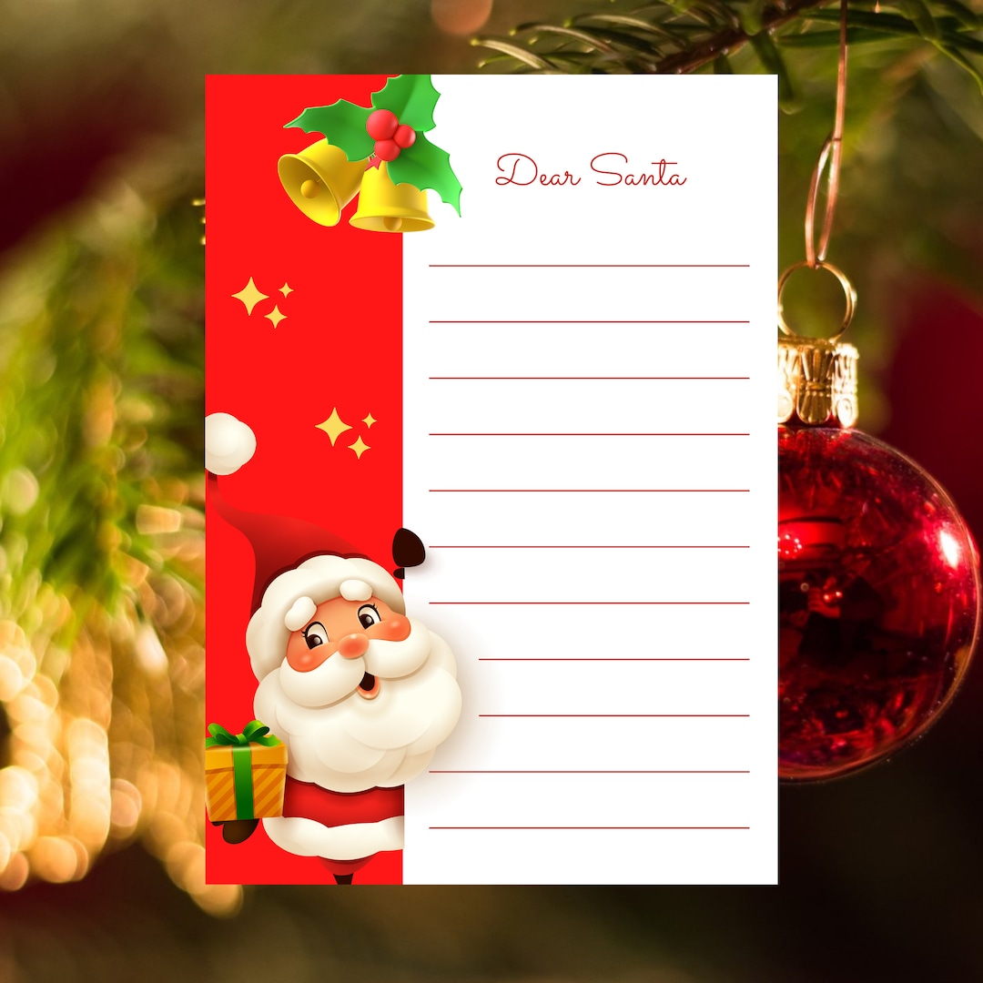 Letter to Santa /santa Letters / Christmas Eve Activity / Christmas ...
