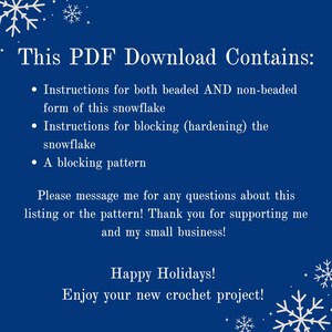 BEADED Snowflake Crochet Pattern | Lacy Snowflake Crochet Pattern ...