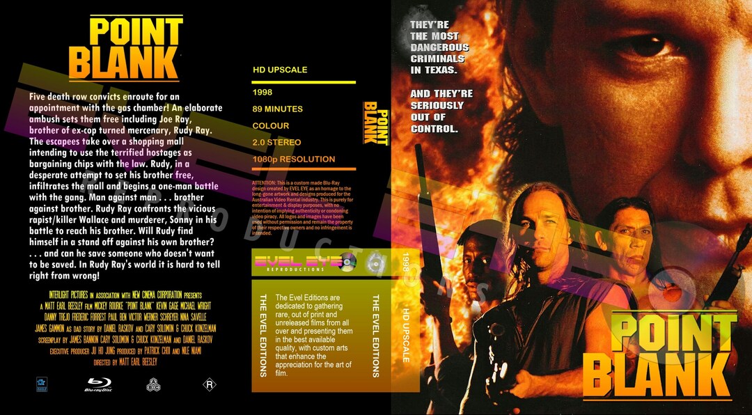 Point Blank 1998 HD Upscale Custom Blu-ray - Etsy